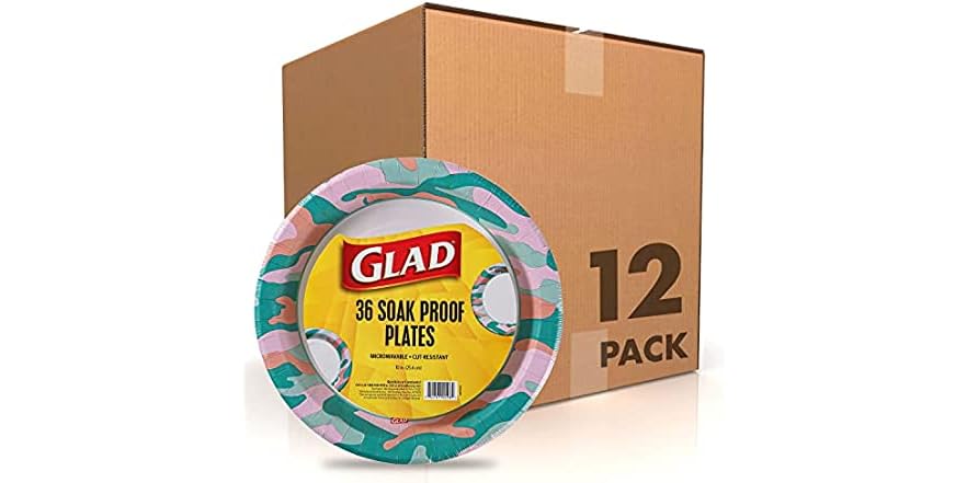 Glad Everyday Disposable Paper Plates