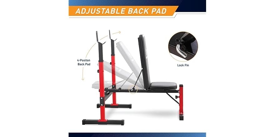Marcy Foldable Deluxe Standard Weight Bench
