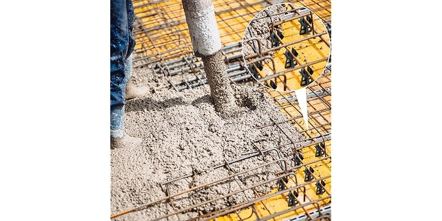 200 PC Heavy Duty Plastic Rebar Spacers