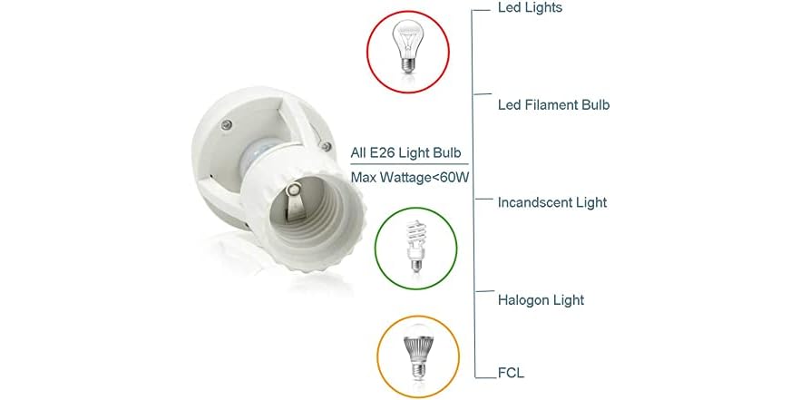 Motion Sensor Light Socket