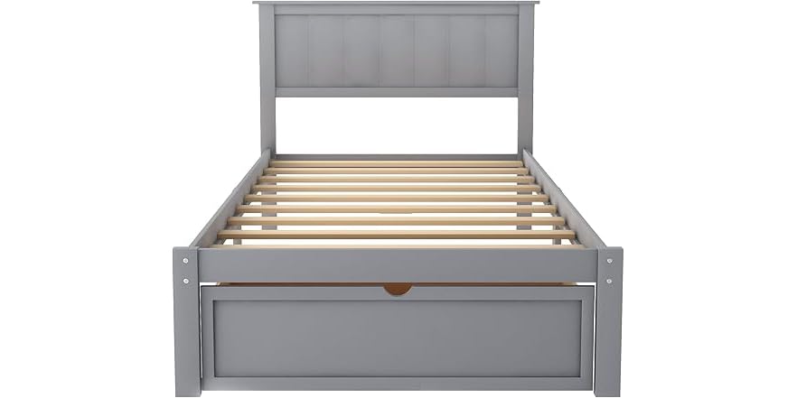Tzou Twin Bed Frame with Under-Bed Storage Drawer