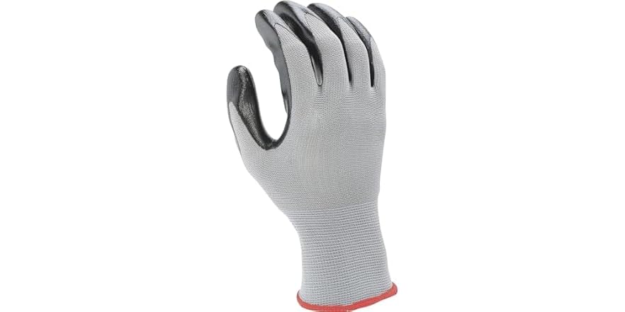 Ironton Men's Nitrile-Coated Work Gloves 37130IR