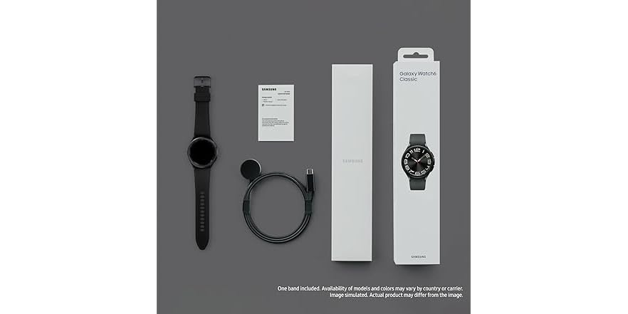 SAMSUNG Galaxy Watch 6 Classic43MM Bluetooth Smartwatch Blac (Open Box)