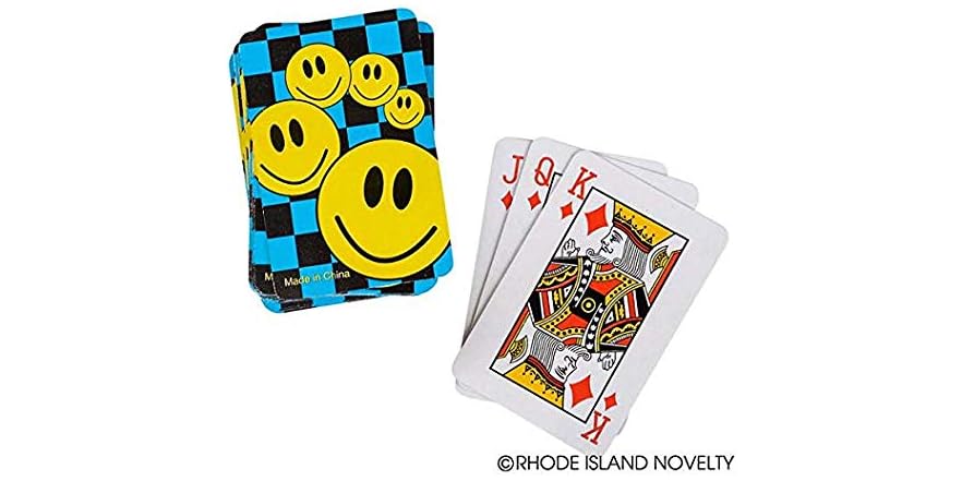 Smiley Face Playing Card