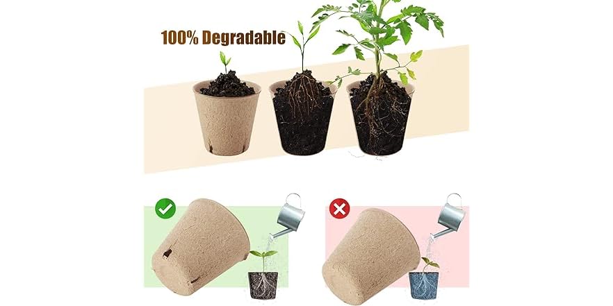 500 Sets Small Round Plants Pots
