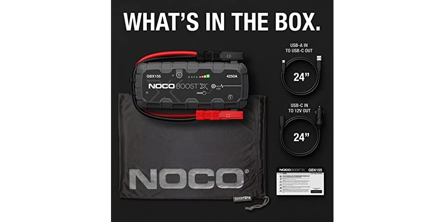 NOCO Boost X GBX155 4250A Lithium Jump Starter