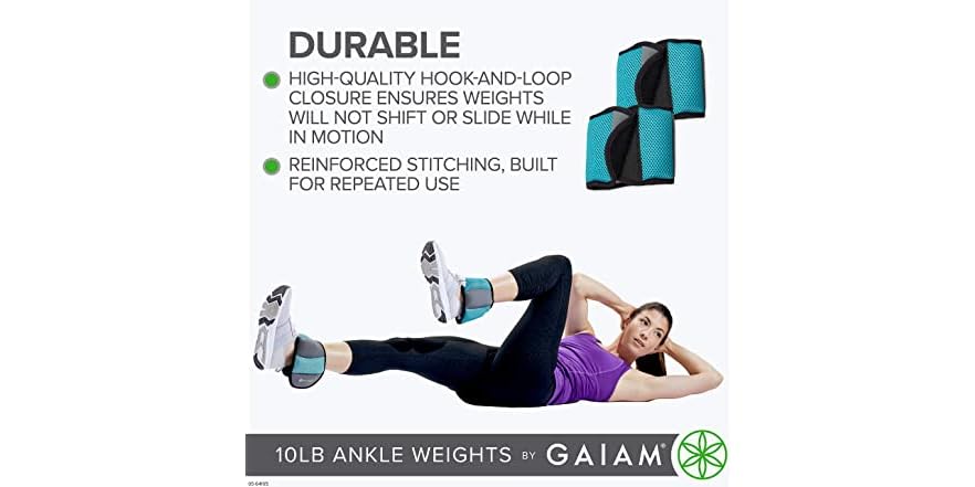 Gaiam Ankle Weights Strength Training Set