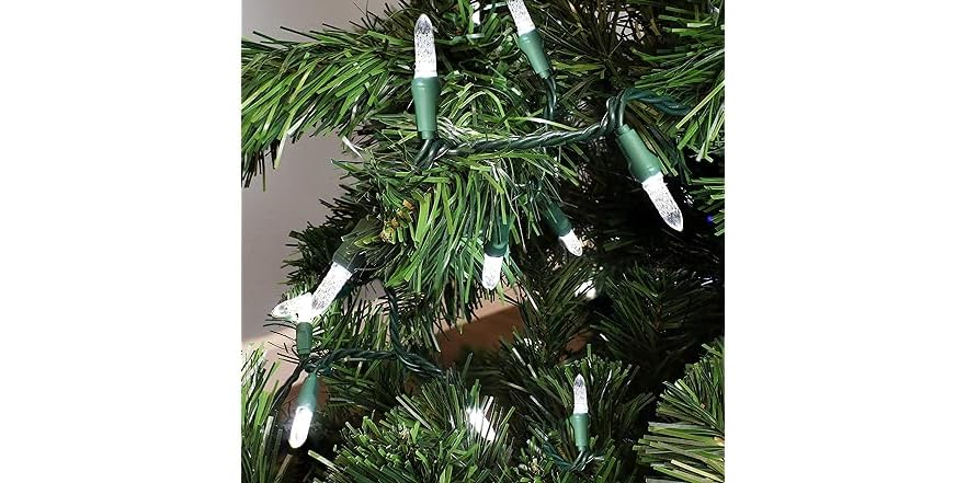 Sunnydaze Faceted LED String Lights White