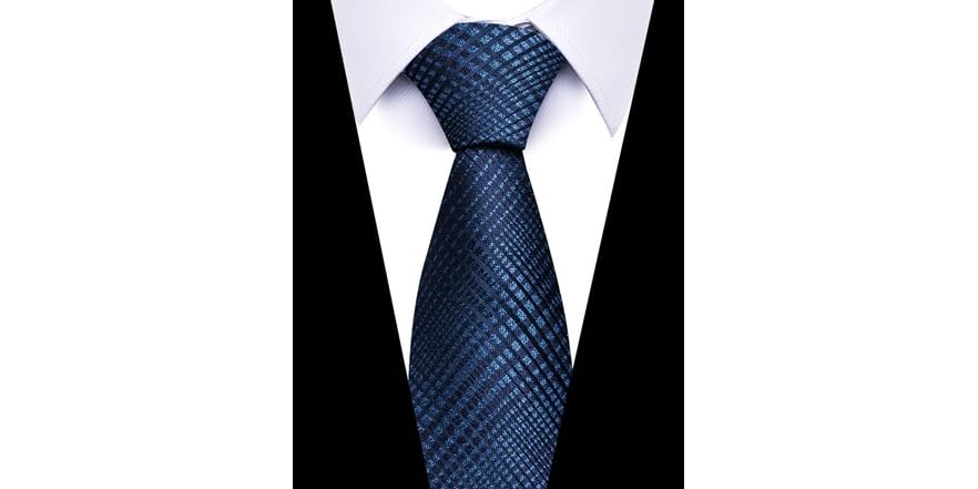 Formal Men’s Necktie - Sapphire Grid Fade