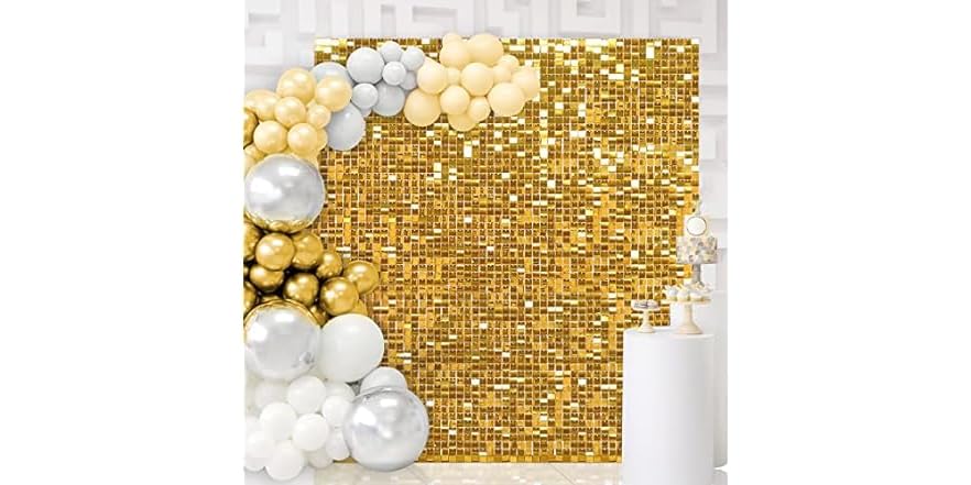 30 Pack Gold Shimmer Wall Backdrop