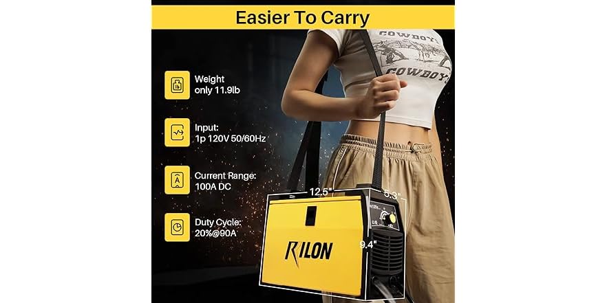 Troozy MIG Welder Flux Core Welder 110V Gasless