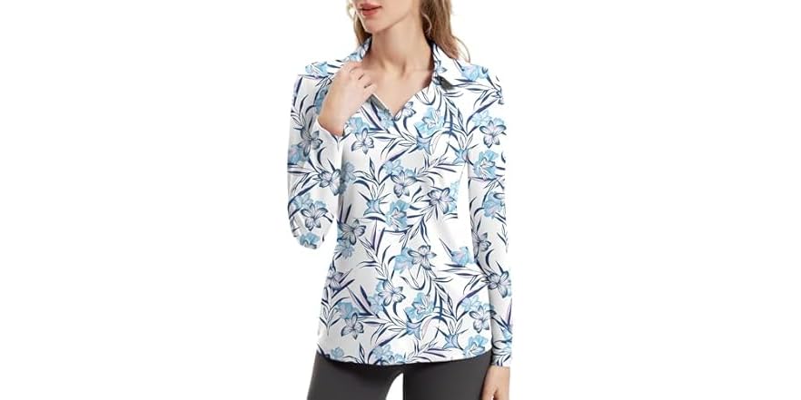 Fkeep Women Tennis Golf Shirt Long Sleeved Top