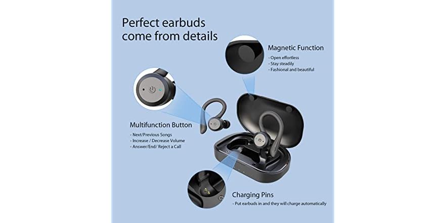 APEKX Bluetooth True Wireless Earbuds