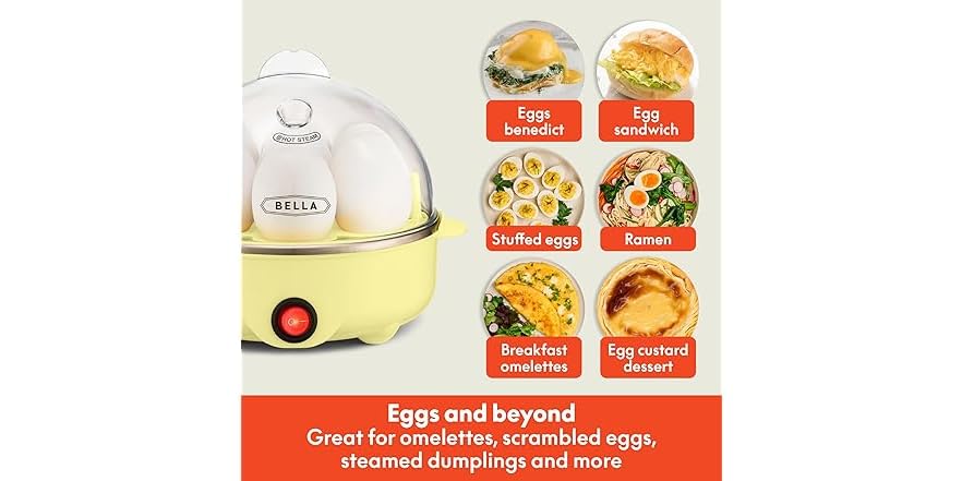 BELLA Rapid Electric Egg Cooker and Poacher