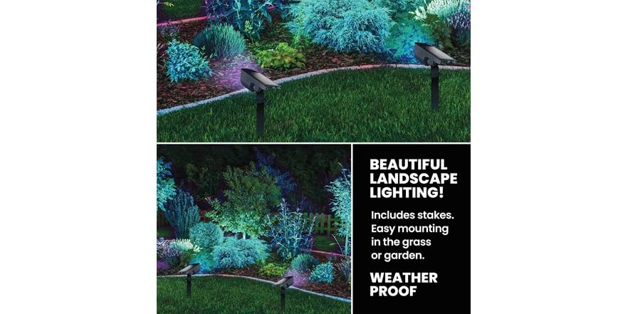 1 or 2-Pk Bionic Burst Landscape Lights