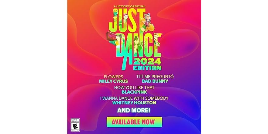 Just Dance 2024 Edition Amazon Exclusive Bundle (Code in Box)