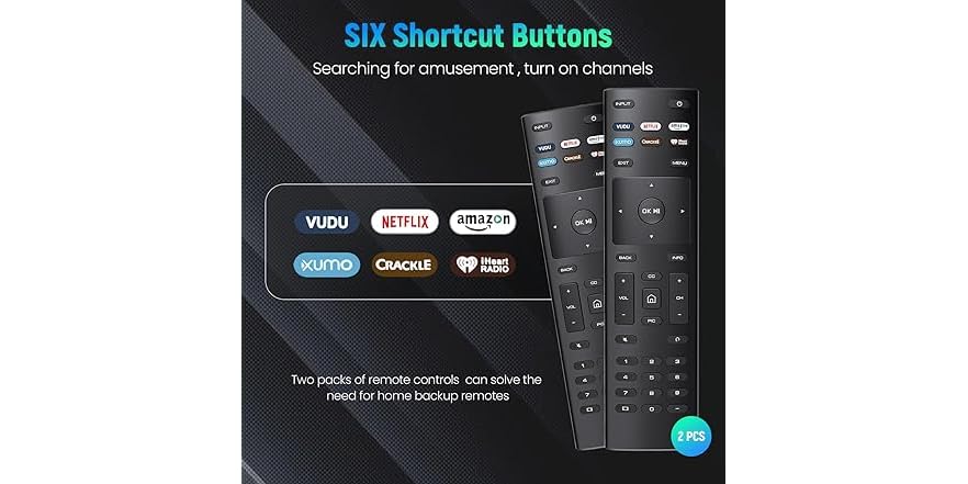 2 Pack Remote for VIZIO Smart TV