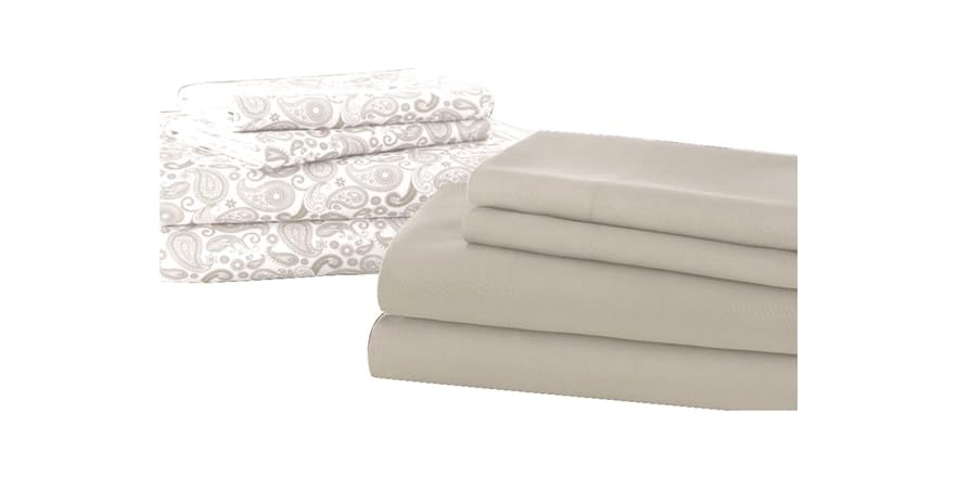 8Pc Pattern & Solid Sheets-6 Colors-4 Sizes