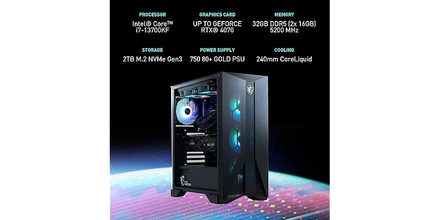 MSI AEGIS RS 13NUF-447US Gaming PC (Open Box)