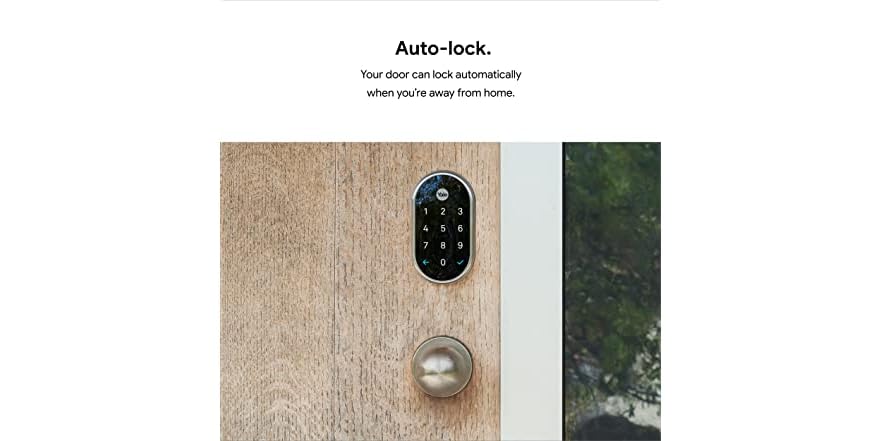 Google Nest x Yale Lock - Tamper Proof Smart Lock for Keyless Entry