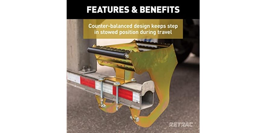 RETRAC Highrise Folding Rear Semi Truck Step