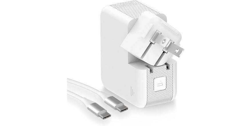 TALK WORKS 45W Dual Port Wall Charger w/USB-C Cable