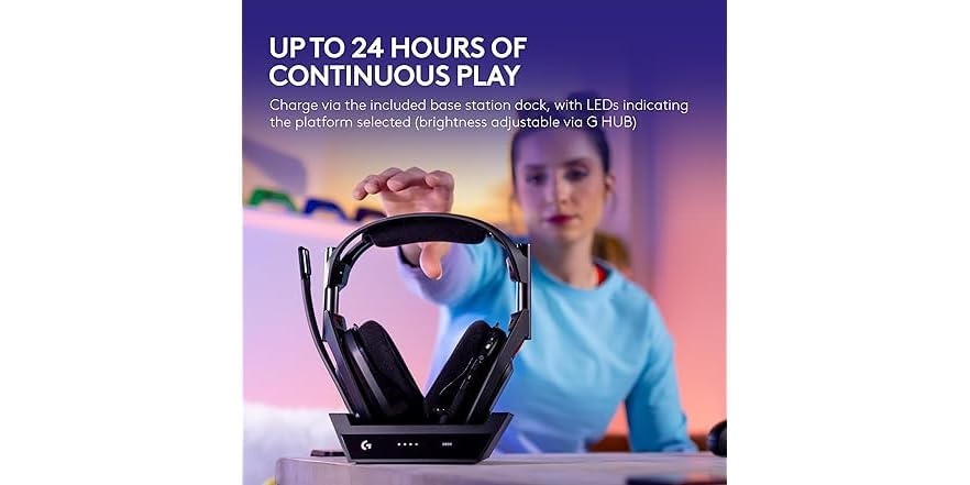 Logitech G Astro A50 Wireless Headset with Base