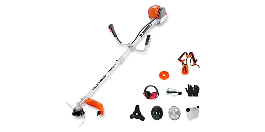 Gas Powered Brush Cutter Weed Whacker