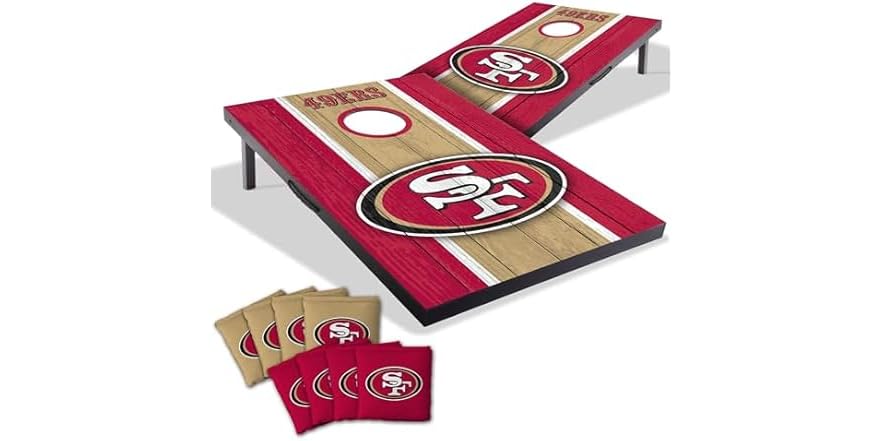 SAN FRANCISCO 49ERS 2x3 Portable Cornhole Game