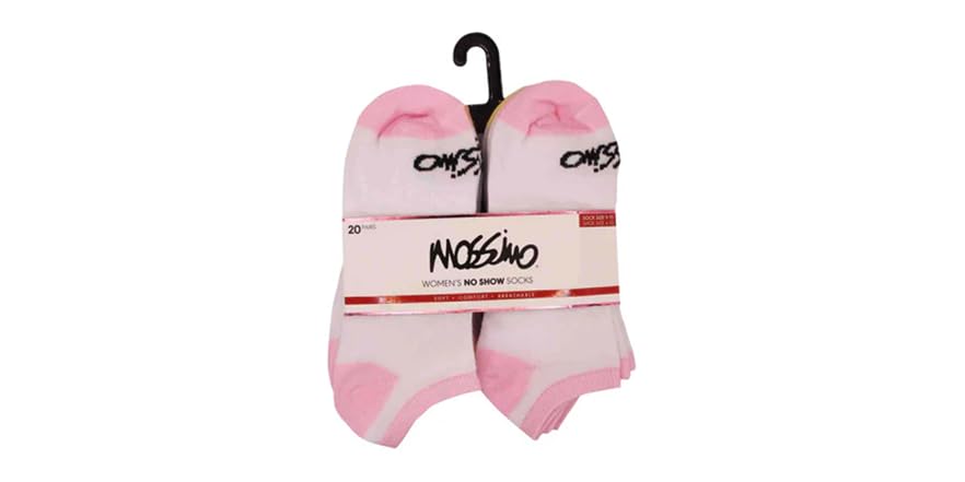 20-Pairs Mossimo No Show Socks
