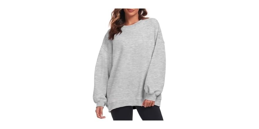 Oversized Sweatshirt for Women Crew Neck