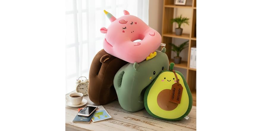 3P Experts Cute Animal Travel Nap Pillow