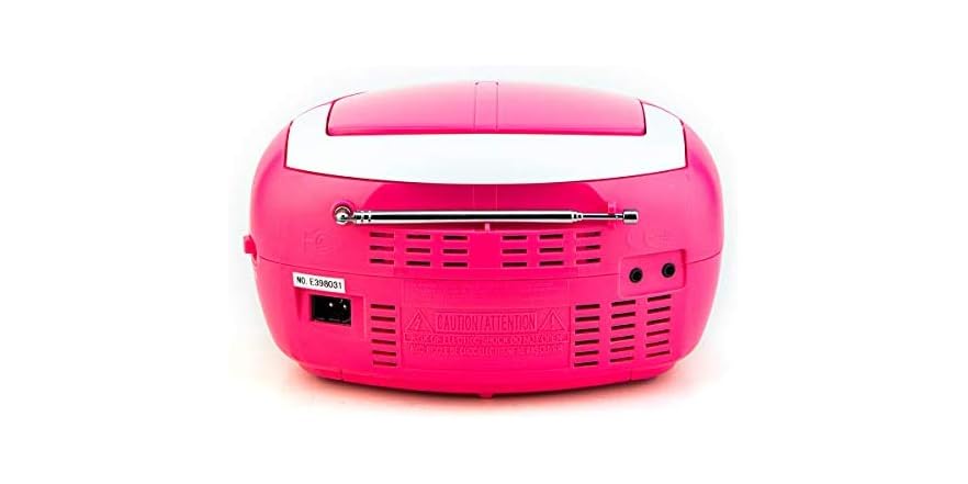 Tyler Portable Neon Pink Stereo CD Player