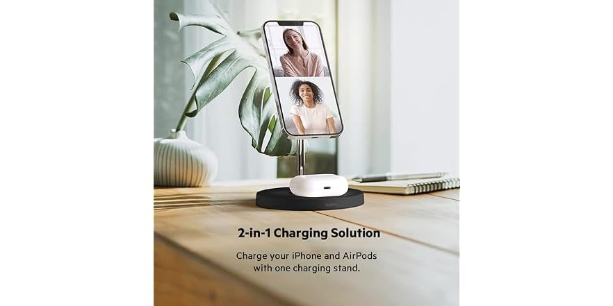 (NEW) Belkin MagSafe 2-in-1 Wireless Charging Stand