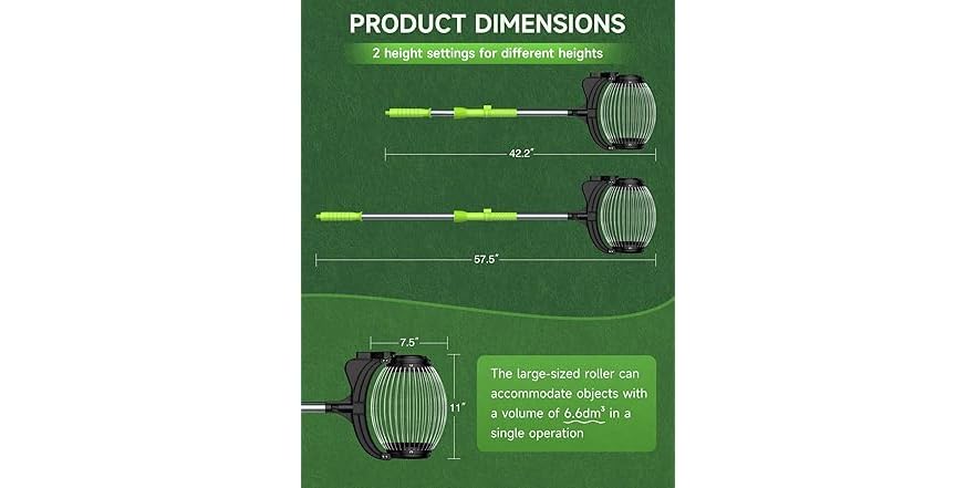 Acorn Picker Upper Roller for Walnuts (Open Box)