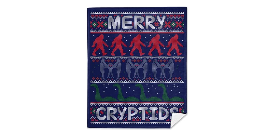 Merry Cryptids Mink Fleece Blanket