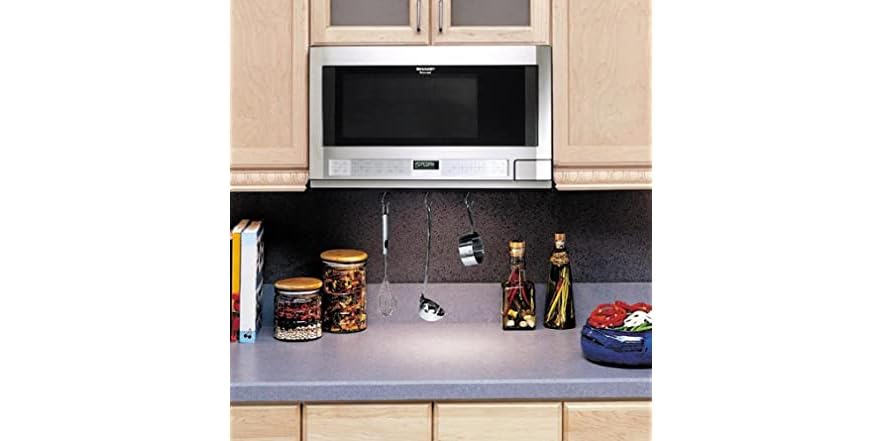 Sharp R-1214 1-1/2-Cubic Feet 1100-Watt Over-the-Counter Mic (Open Box)