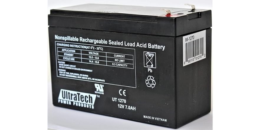UltraTech Sealed Lead Acid Alarm Battery