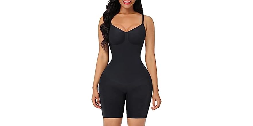 FeelinGirl Butt Lifter Bodysuit, Black XL/XXL