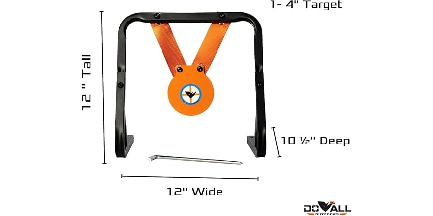 Mini Gong Steel Shooting Target .22 Caliber