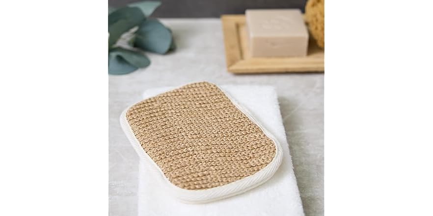 Urbana Spa Prive Bamboo Soap Mitt, Natural Fibers Gentle Exfoliation