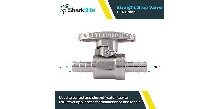 SharkBite 3/8" Crimp Quarter Turn Stop