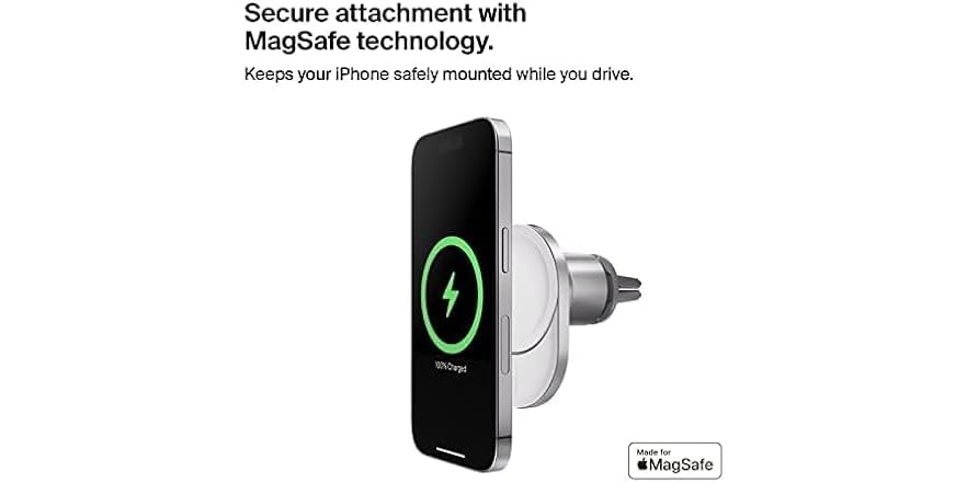 (NEW) Belkin MagSafe-Compatible Wireless Car Charger