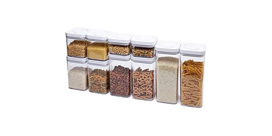 Amazon Basics 10-Piece Square Food Containers