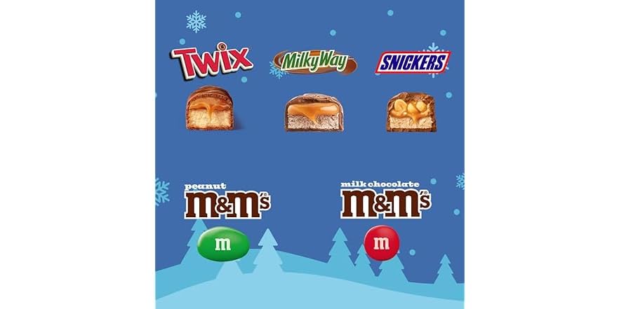 (2 Pack) M&M'S Milk Chocolate, M&M'S Peanut, SNICKERS, TWIX, MILKY WAY ...