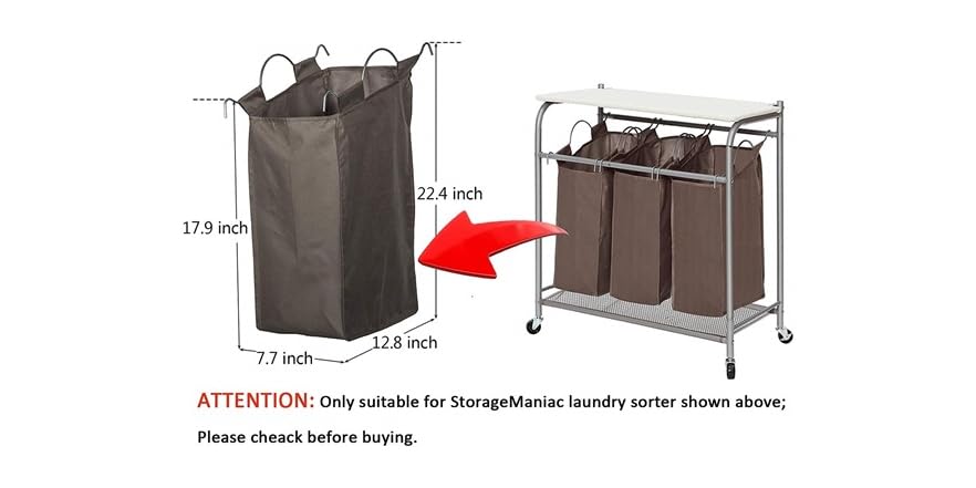 Laundry Hamper Liner Replacement Bag