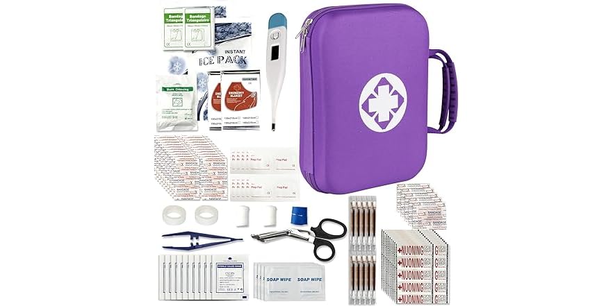 Monoki 300PCS First Aid Kit Handheld Bag