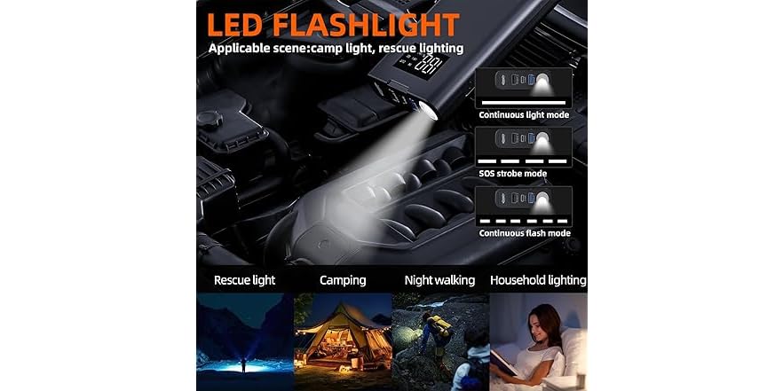 IDEAPLAY J8 Jump Starter, 1500A