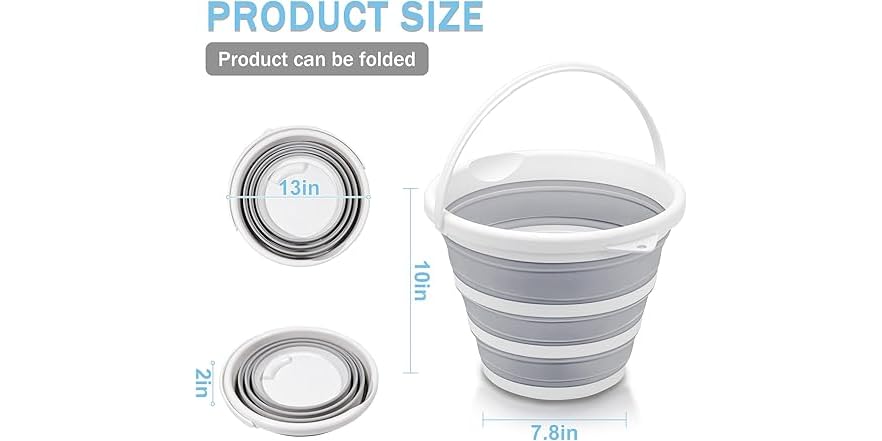 2-Pack Collapsible Buckets - 2.6 Gallon