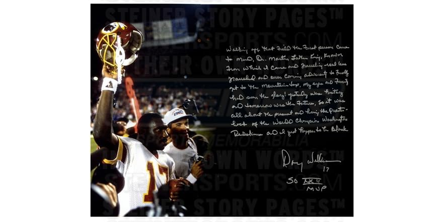 Doug Williams Signed 16x20 Story Photo